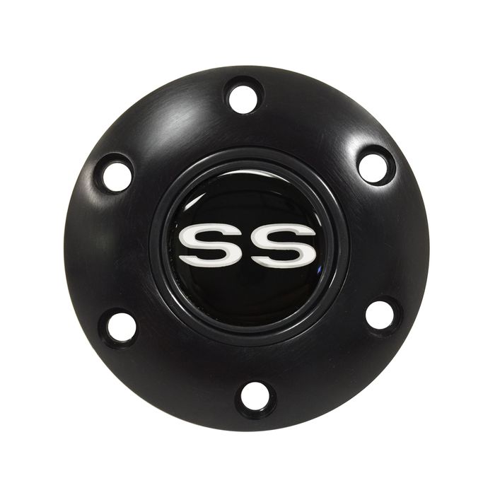 Auto Pro USA White 2 3/4in Chevy SS Emblem with Black Aluminum Trim ...