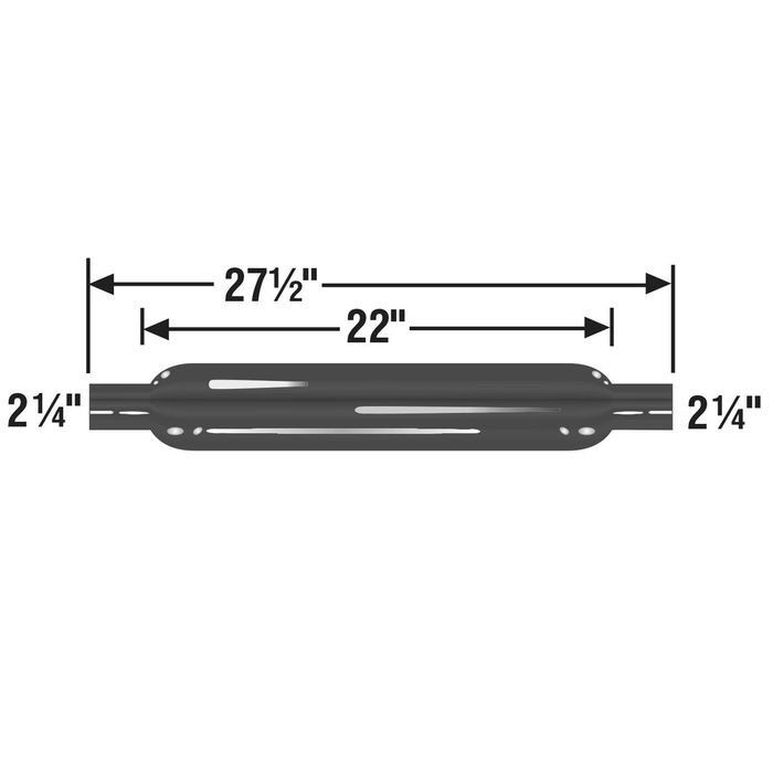 Cherry Bomb 2 1/4in Inlet and Outlet 27 1/2in Length Glasspack Resonator