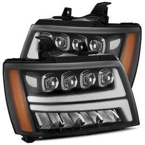 AlphaRex Gloss Black Plank Style Design Projector Headlight