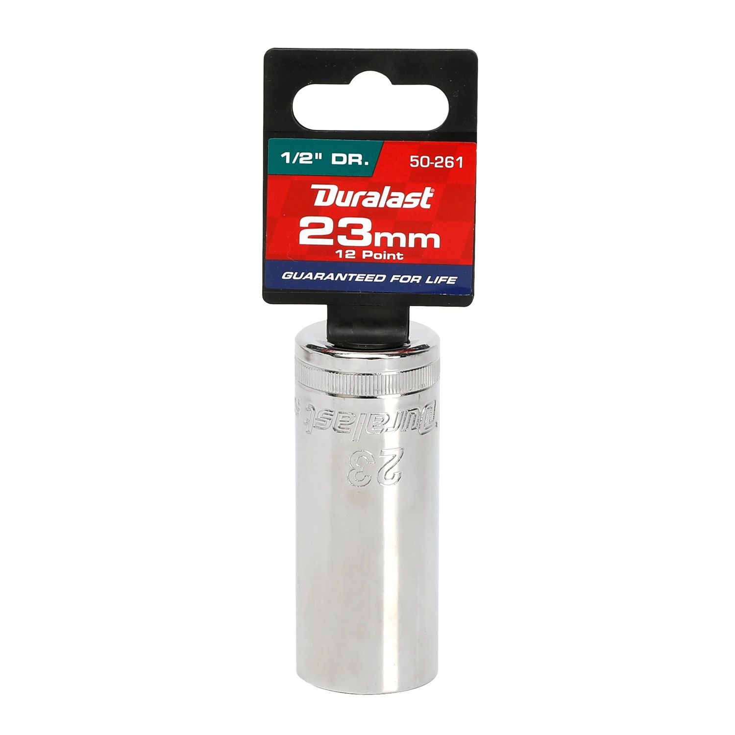 Duralast 1/2in Drive 23mm Deep 6 Point Socket