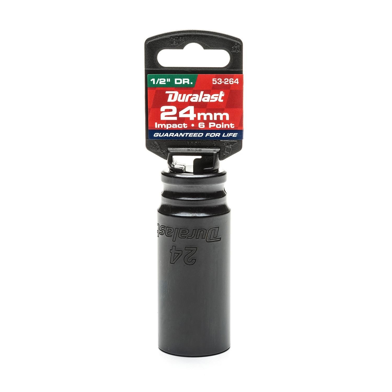 Duralast 1/2in Drive 24mm Deep Impact Socket