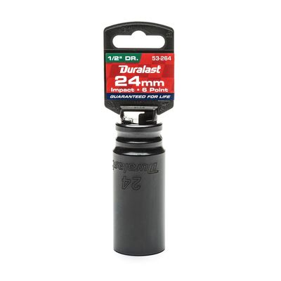 Duralast 1/2in Drive 24mm Deep Impact Socket