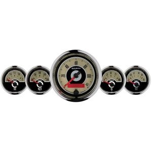 AutoMeter 3 3/8in and 2 1/16in Cruiser Electric Multiple Gauge Set 5 Piece