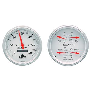 AutoMeter Quad and Speedometer Gauge Kit 2 Piece
