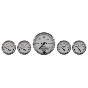 AutoMeter American Platinum Street Rod Multiple Gauge Set 5 Piece