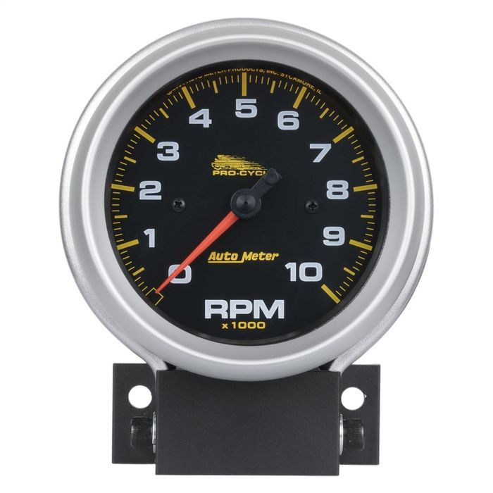 AutoMeter 3 3/4in 0-10,000 RPM Black Pro-Cycle Tachometer