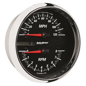 AutoMeter Black 4 1/2in 8K RPM/120 MPH Gauge Tach and Speedometer