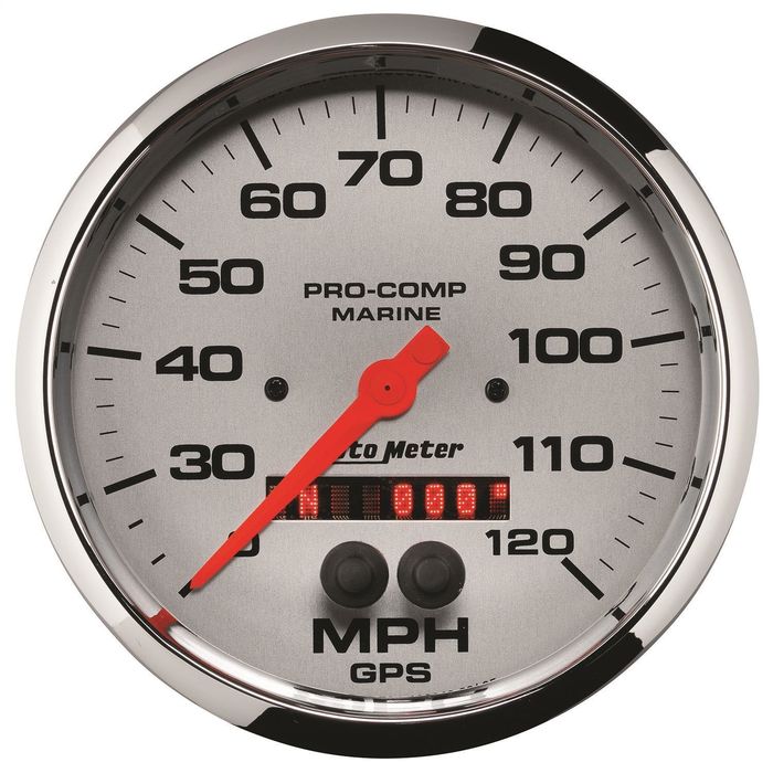 AutoMeter 5in 0-120 MPH Marine Chrome Speedometer Gauge