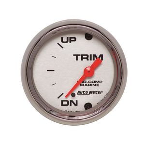 AutoMeter Marine Chrome 2 1/16in Electric Gauge Trim Level