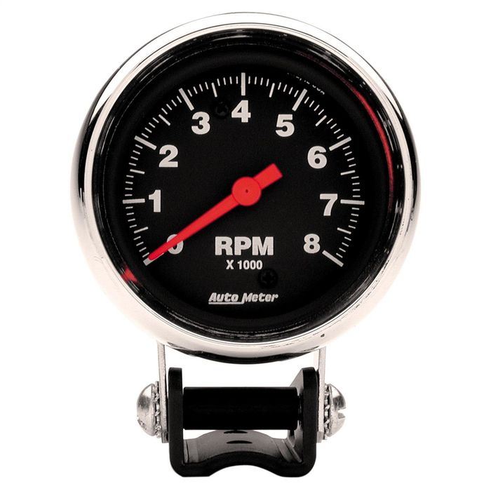 AutoMeter 2 5/8in 0-8,000 RPM Chrome Traditional Tachometer Gauge