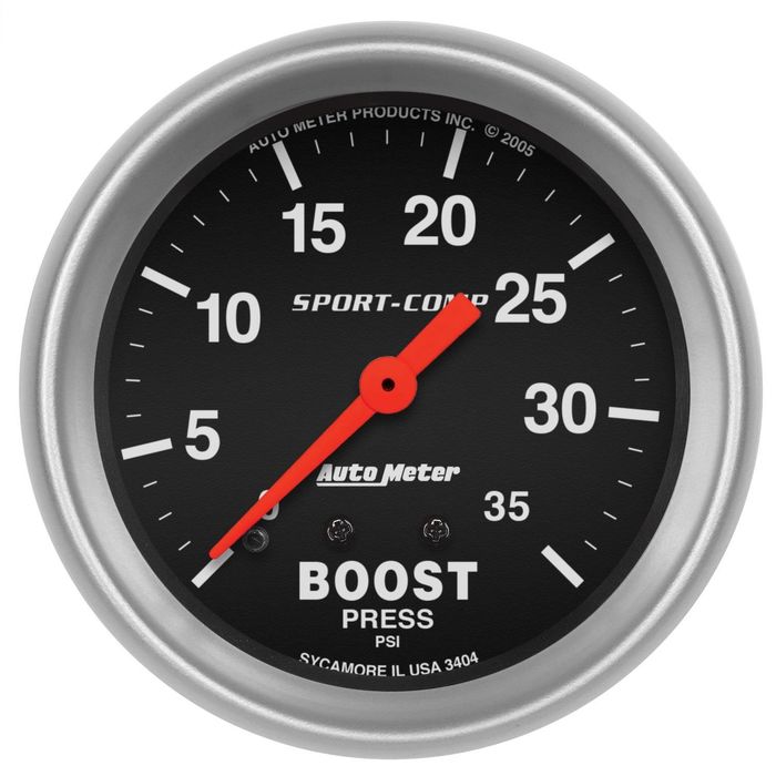AutoMeter 2 5/8in 0-35 PSI Mechanical Boost Gauge
