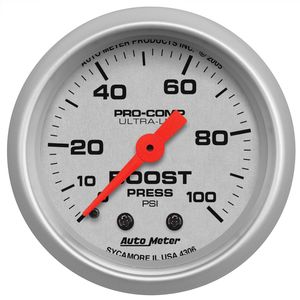 AutoMeter 2 1/16in 0-100 PSI Ultra-Lite Mechanical Boost Gauge