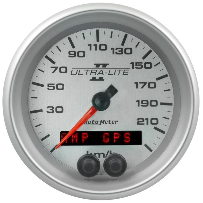 AutoMeter 3 3/8in 225 KM/H GPS Ultra Lite II Speedometer Gauge
