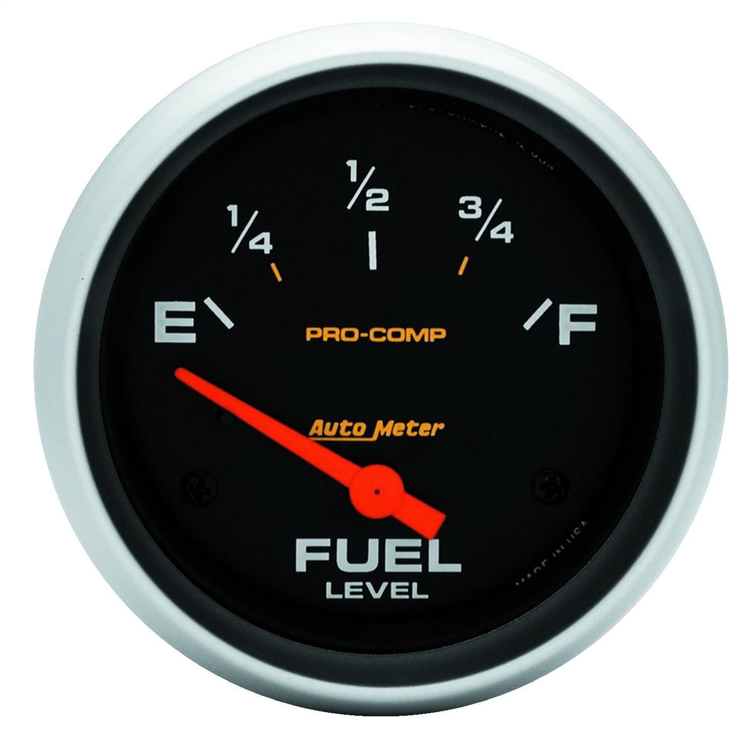 AutoMeter 2 5/8in 240-33 Ohms Pro-Comp Electric Fuel Level Gauge