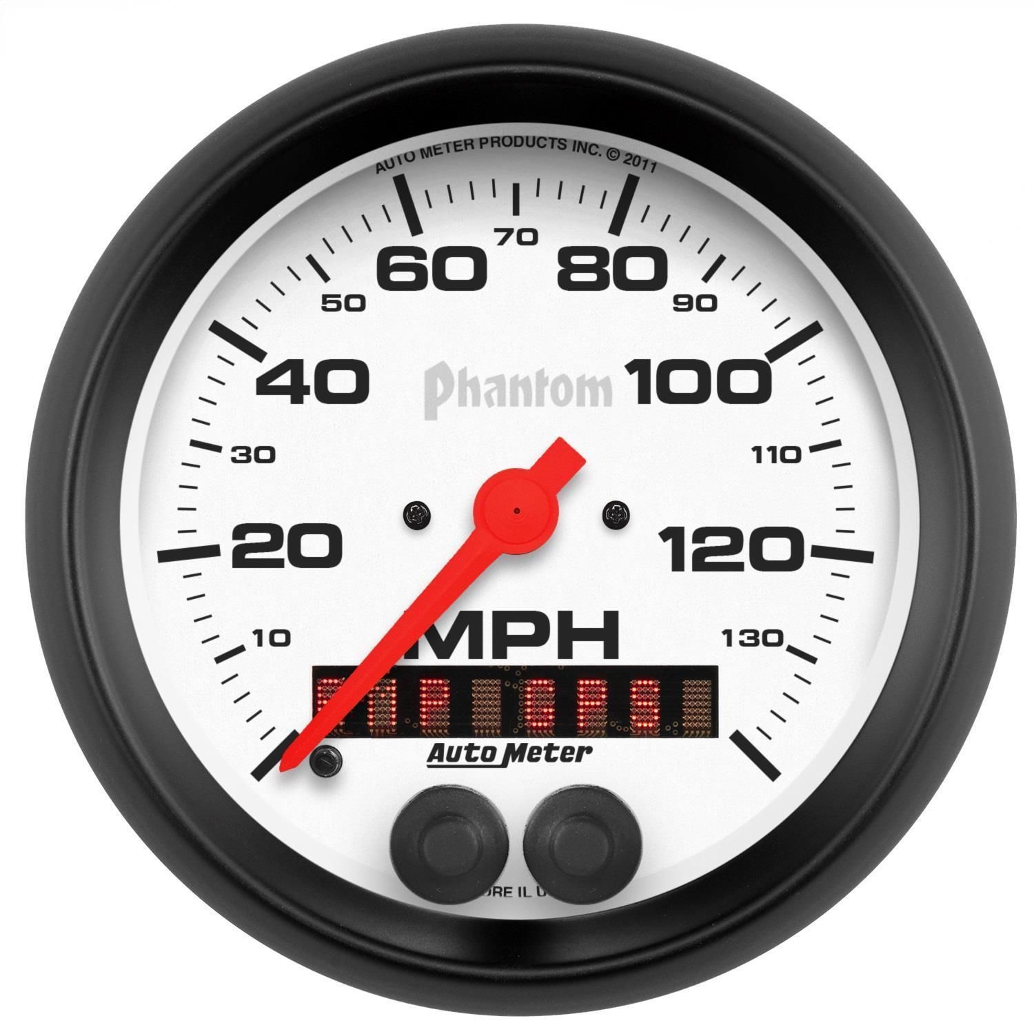 AutoMeter 3 3/8in 0-140 MPH Phantom Speedometer Gauge