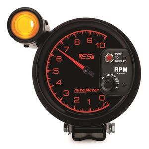 AutoMeter 5in 0-10,000 RPM Black Pedestal ES Tachometer