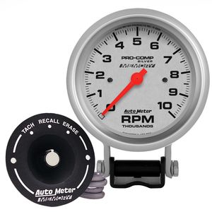 AutoMeter 3 3/4in 0-10000 RPM Pedestal Peak Memory Ultra-Lite Tachometer