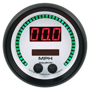 AutoMeter Phantom Elite Digital 3 3/8in 260 MPH 260 Km/H Electric ...