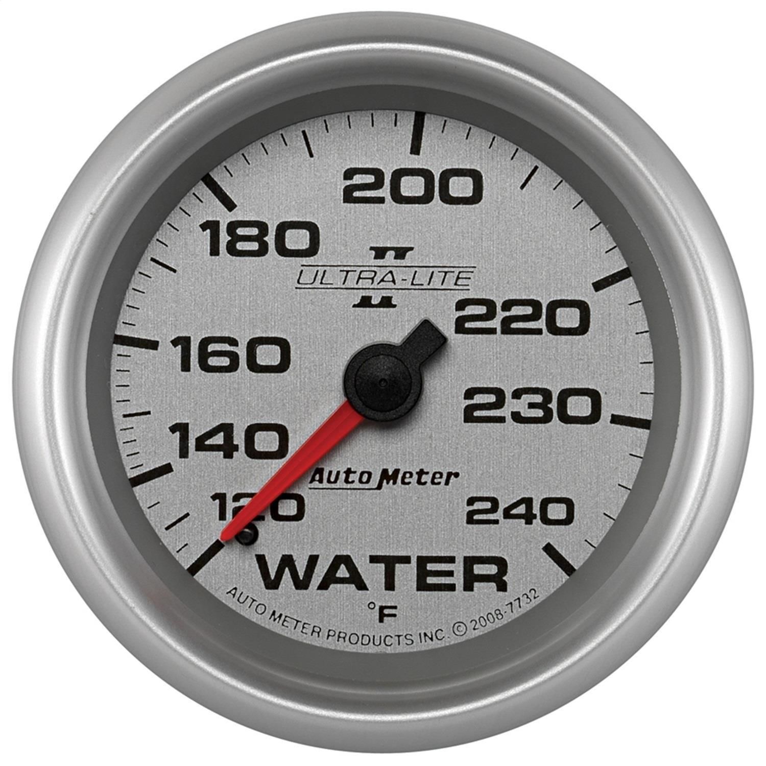AutoMeter 2 5/8in 120-240 Degree Ultra-Lite II Mechanical Water ...