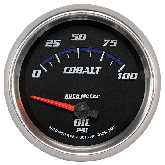 AutoMeter 2 5/8in 0-100 PSI Cobalt Electric Oil Pressure Gauge