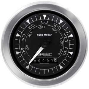 AutoMeter 3 3/8in 0-160 MPH Chrome Electric Programmable Speedometer Gauge