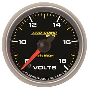 Auto Meter 8 to 18 Volt Pro-Comp voltmeter gauge 8791 - Read Reviews on ...