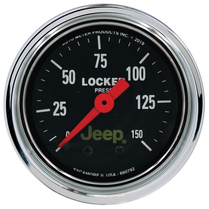 AutoMeter 2 1/16in 0-150 PSI Mechanical Jeep Air Locker Pressure Gauge