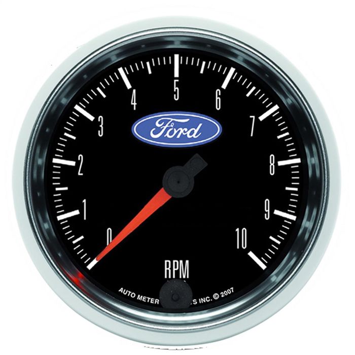 AutoMeter 3 3/4in 0-10,000 RPM Black Pedestal Ford Tachometer