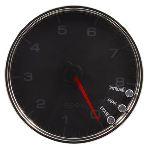 AutoMeter 5in 0-8,000 RPM Black and Chrome In-Dash Spek-Pro Tachometer