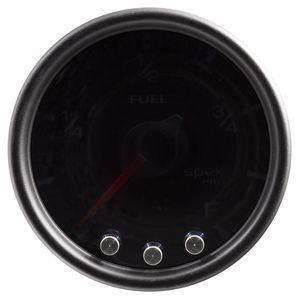 AutoMeter Black 2 1/16in 0-300 Ohms Programable Spek-Pro Fuel Level Gauge