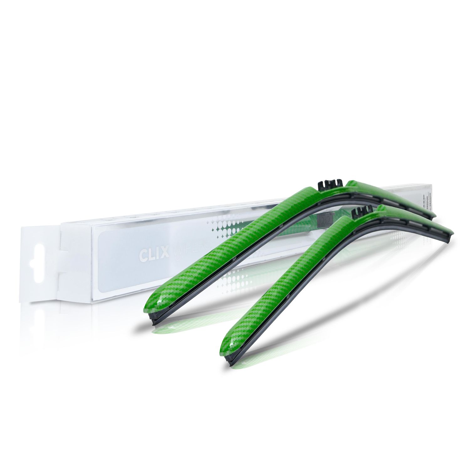 CLIX Wipers Green Carbon 26in 16in All Weather Interchangeable Wiper Blade