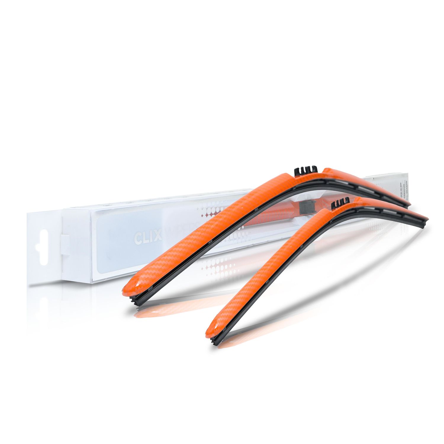 CLIX Wipers Orange Carbon 22in 22in All Weather Interchangeable Wiper Blade