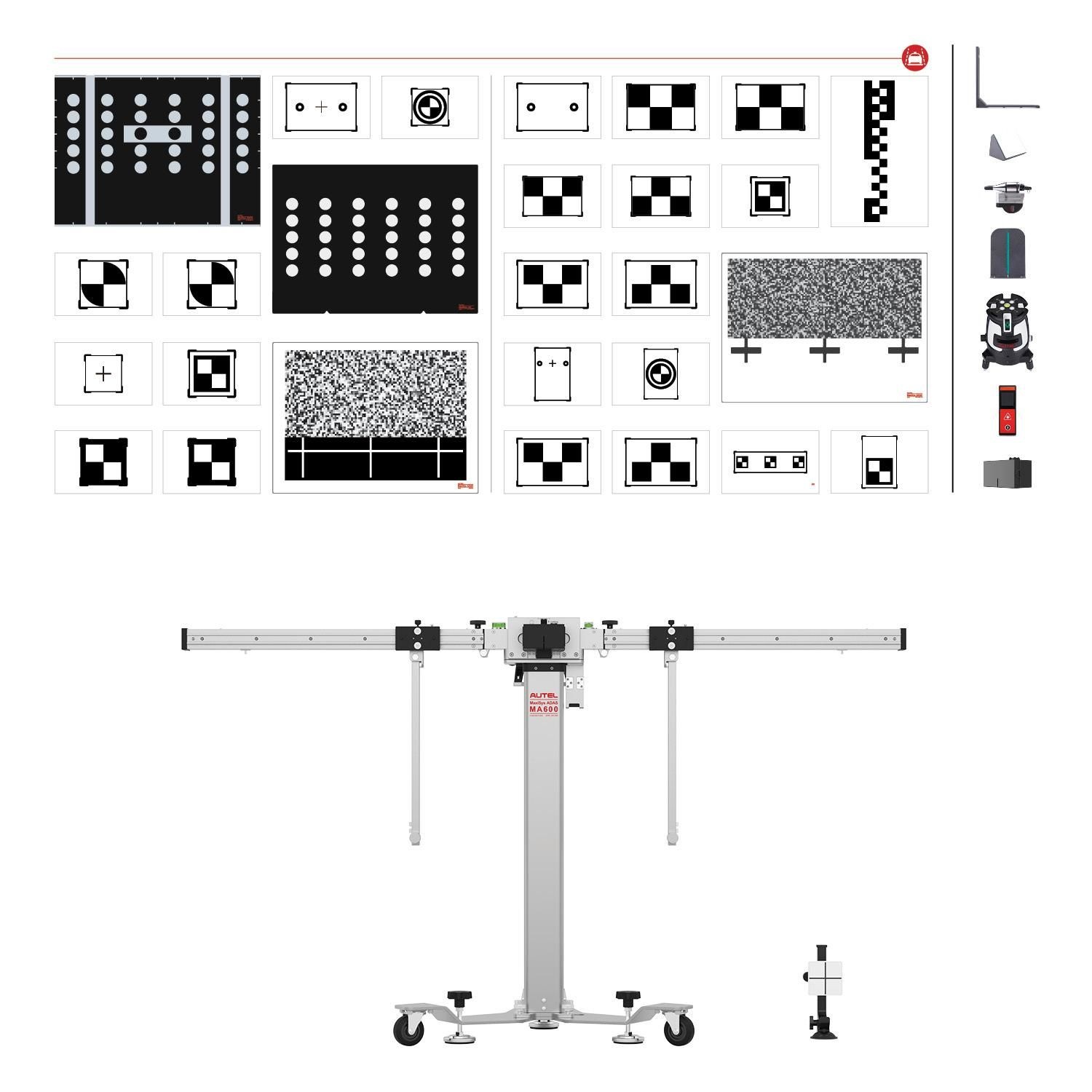 Autel Ma600 Ldw 2.0 Package Includes Ma600 Frame, Target, Case and Adas ...