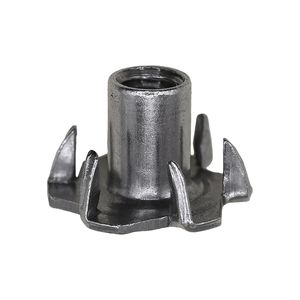Auveco 1/4in-20 x 7/16in 6 Prong, Tee Nut 50 Piece
