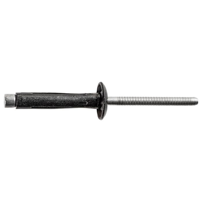 Auveco 3/16 Diameter 3/16-3/8 Grip Black, GM Split Type Rivet 10 Piece
