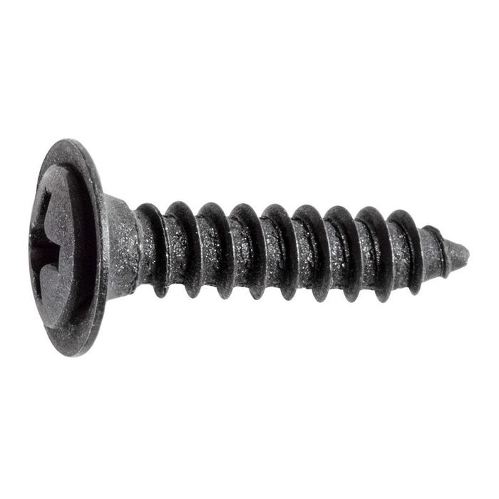 Auveco No.8 x 1/2in Black Phillips Washer Head Tapping Screw with Tek ...