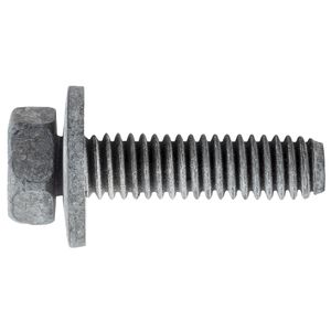 Auveco 5/16in-18 x 1-1/4in Black Hex Washer Head Body Bolt Quantity 50