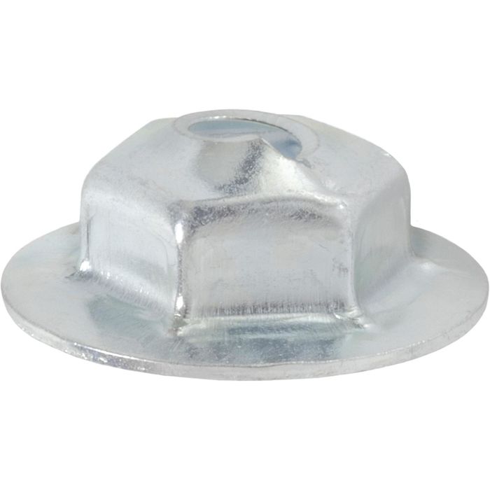 Auveco No.10-24 Diameter 5/8in - Zinc, Washer Lock Nut 100 Piece