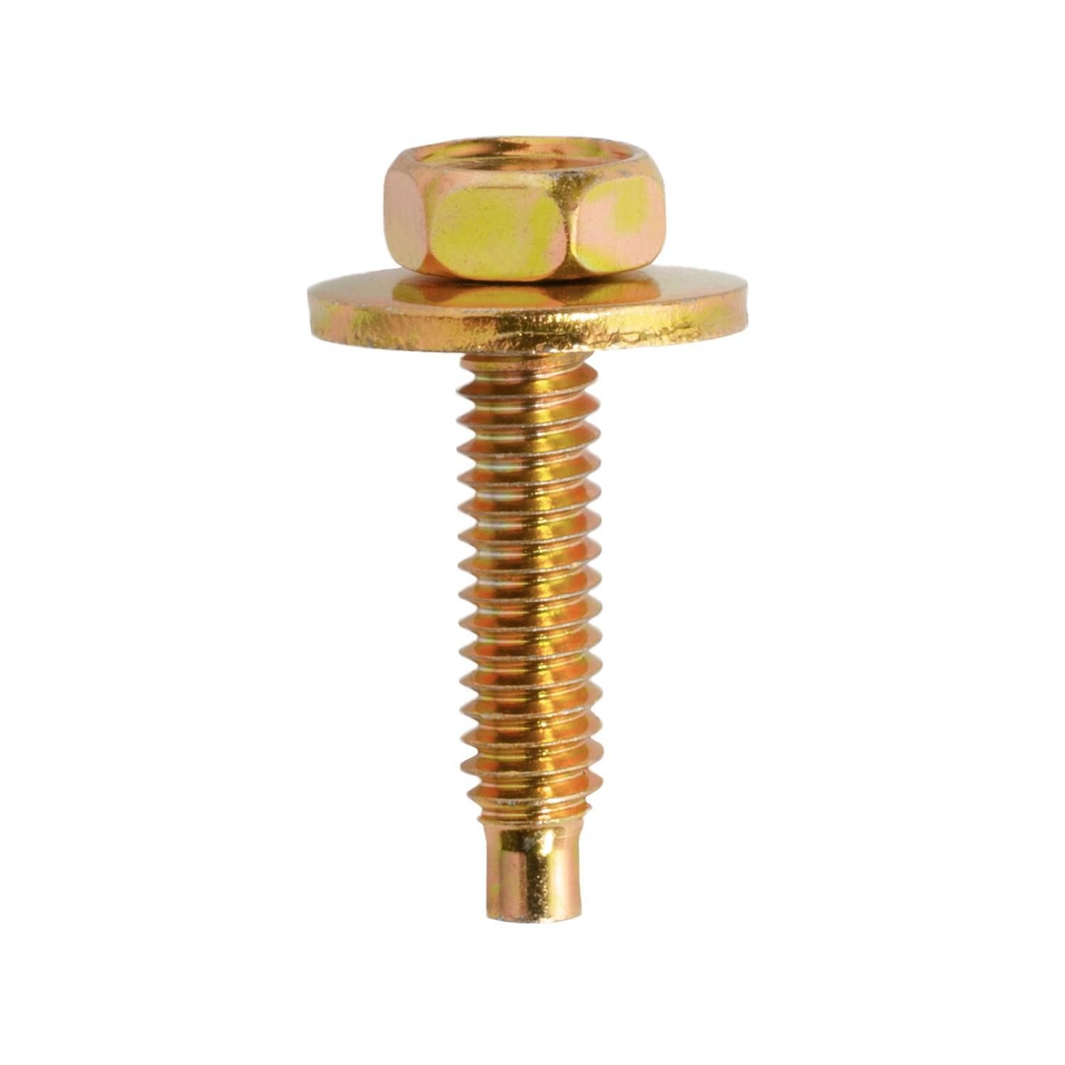 Auveco 1/4-20 x 1-1/8 Ford 57032-S36 Hex Sems Bolt Dog Point 50 Piece