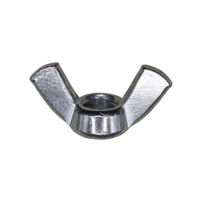 Auveco 3/8in-16 Cold Forged Wing Nuts Nickel, 50 Piece