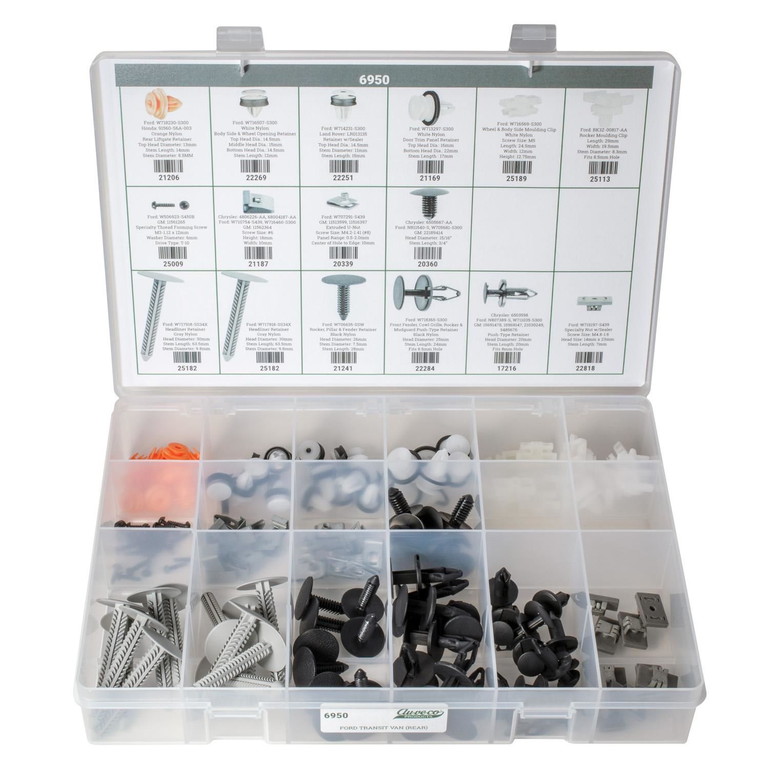 Auveco Rear Quik-Select II Ford Transit Clip and Retainer