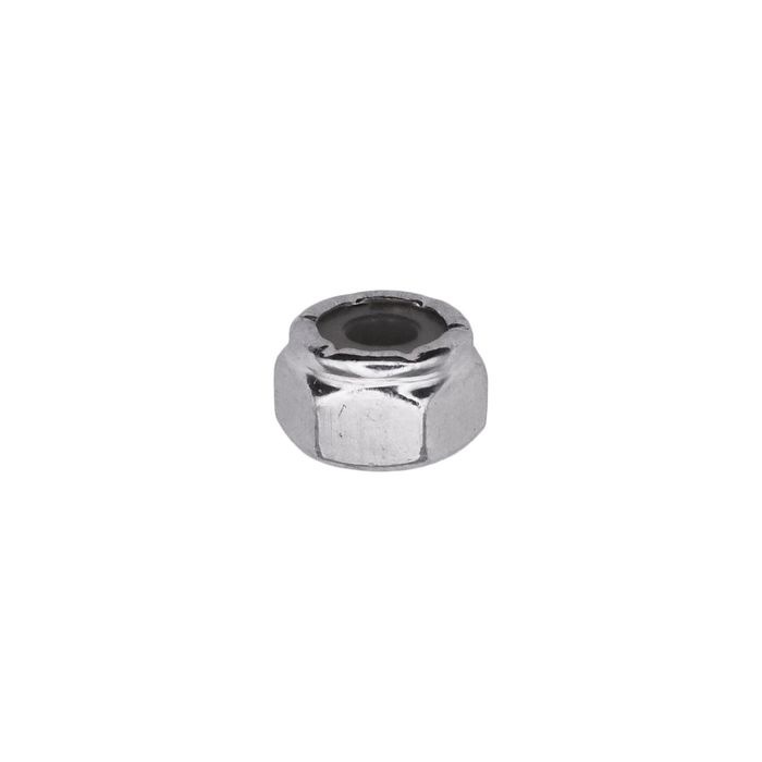 Auveco 8-32 Nylon Insert Hex Stop Nut Zinc, 100 Piece