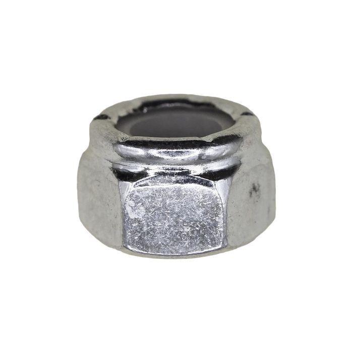 Auveco 5/16in-24 Nylon Insert Hex Stop Nut Zinc, 50 Piece