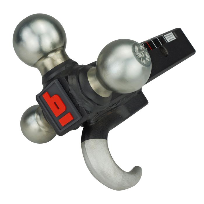 bROK Ball Mount Tri Ball 2in Shank with Hook and Zn Balls