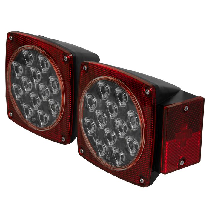 Hopkins Towing Solution Clear Lens Red LED Submersible Trailer Light ...