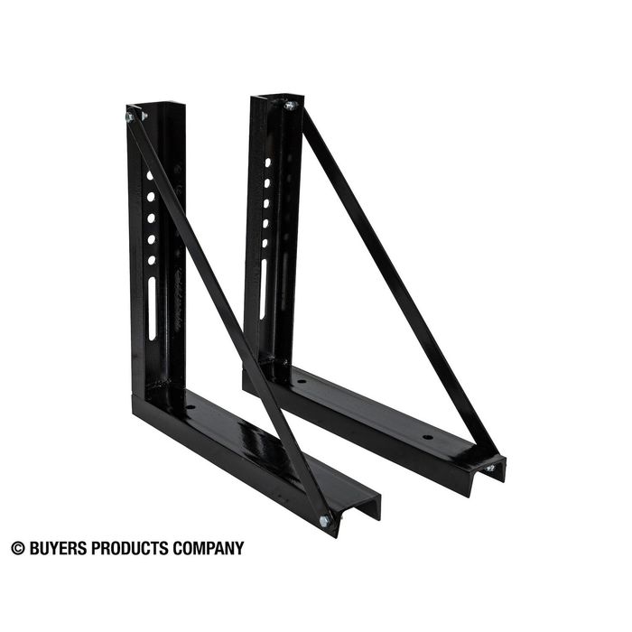 Buyers Products Bolted Black 18in x 18in Structural Steel Mounting Bracket