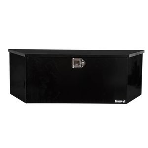 Buyers Products 16in x 16in x 49/37in Black Steel Trailer Tongue Truck Box