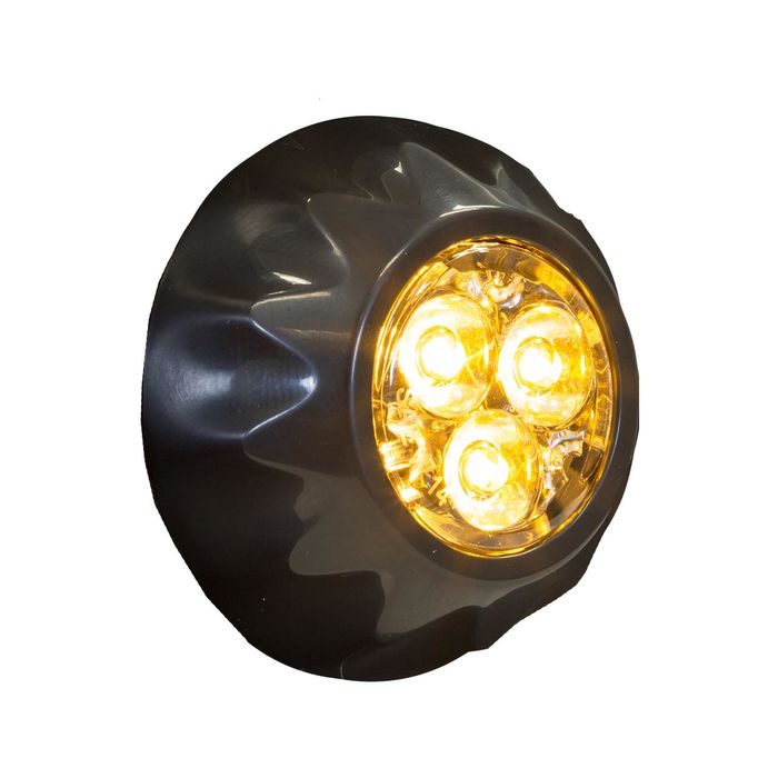 Buyers Products Amber Surface/Recess Mount Round LED Strobe Light