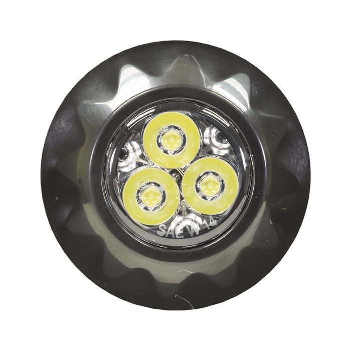 Buyers Products Clear Surface / Recess Mount Round LED Strobe Light
