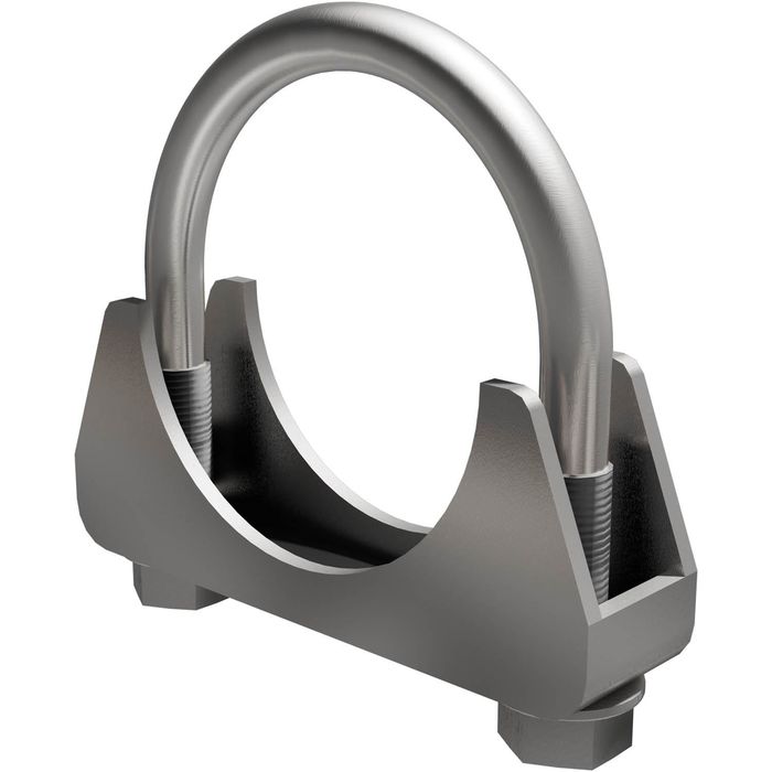 BRExhaust 2 1/2in Gold U-Bolt Zinc Plated Exhaust Clamp